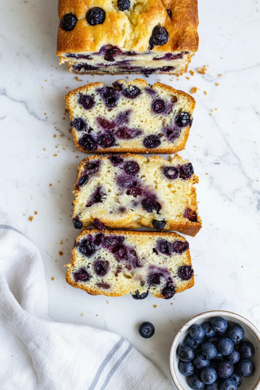 Homemade Blueberry Cream Cheese Loaf